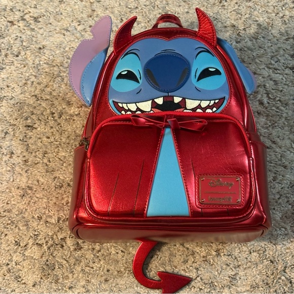 Loungefly | Accessories | Loungefly Red And Blue Stitch Devil Mini ...